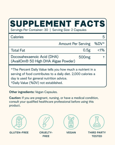 Plant-based DHA Omega-3