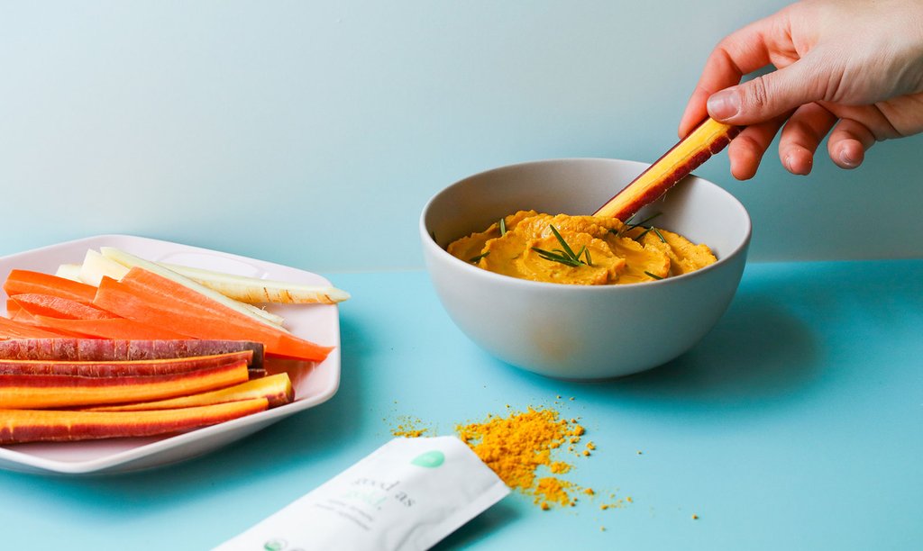 Golden Turmeric Rosemary Pumpkin Hummus