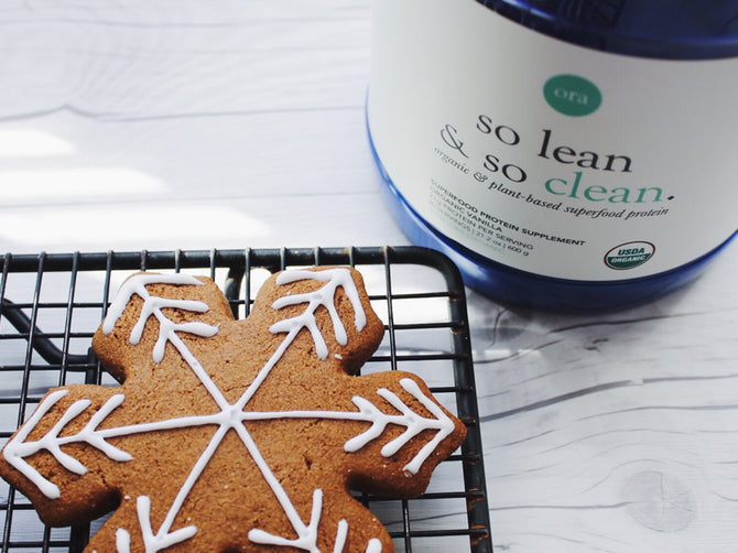 Vegan Gingerbread Protein Cookies